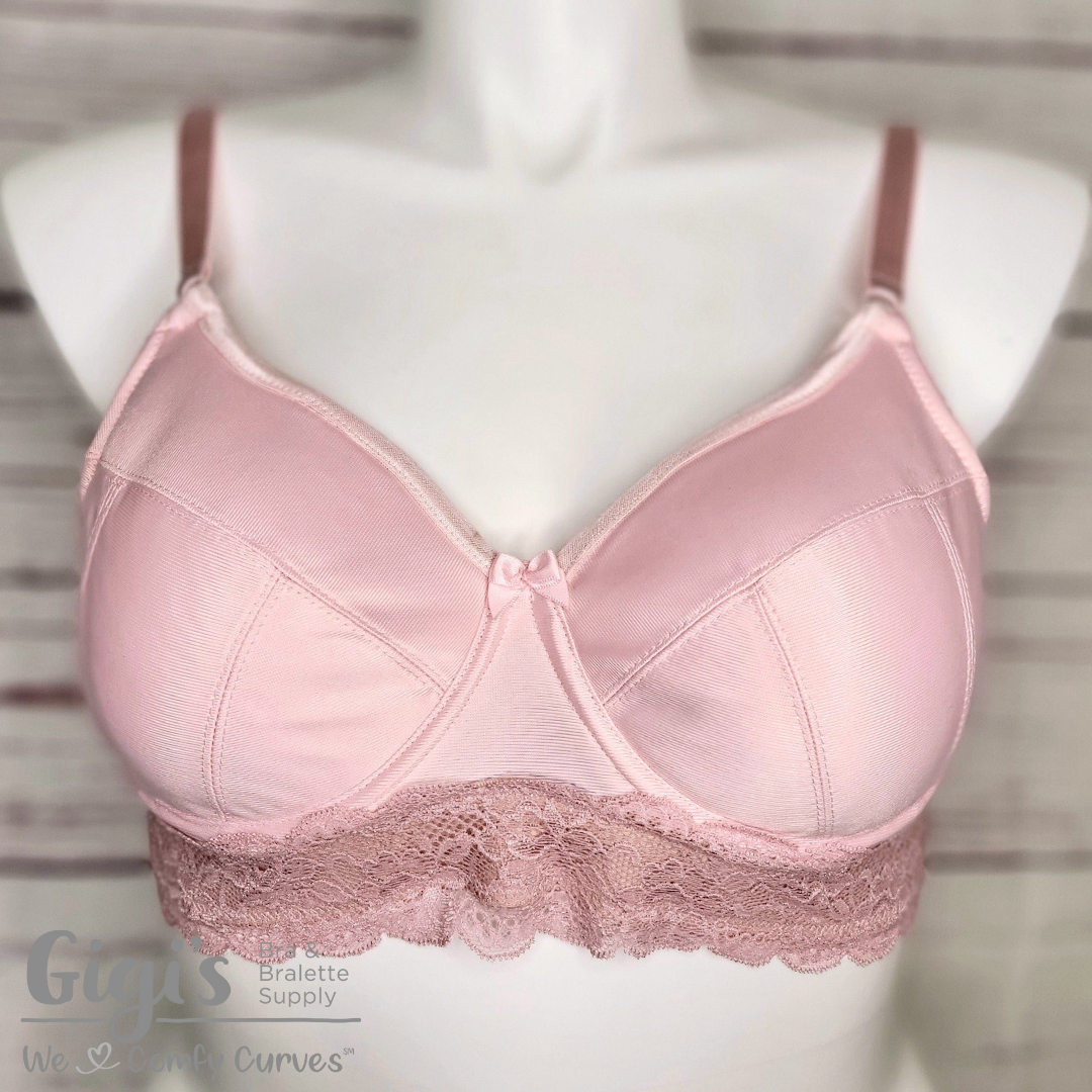 Wide Band Pink Ruby Bra | Gigis Bra Supply