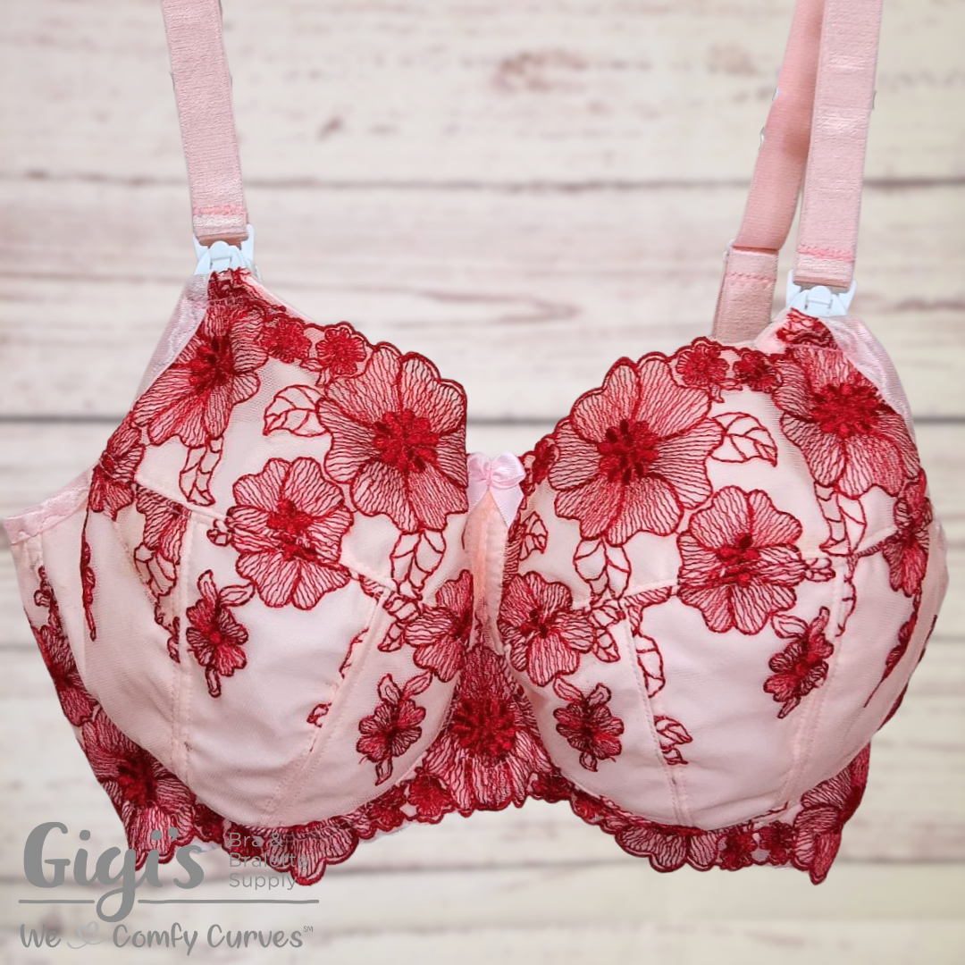 Cherry Blossom Ruby Nursing Bra | Gigis Bra Supply
