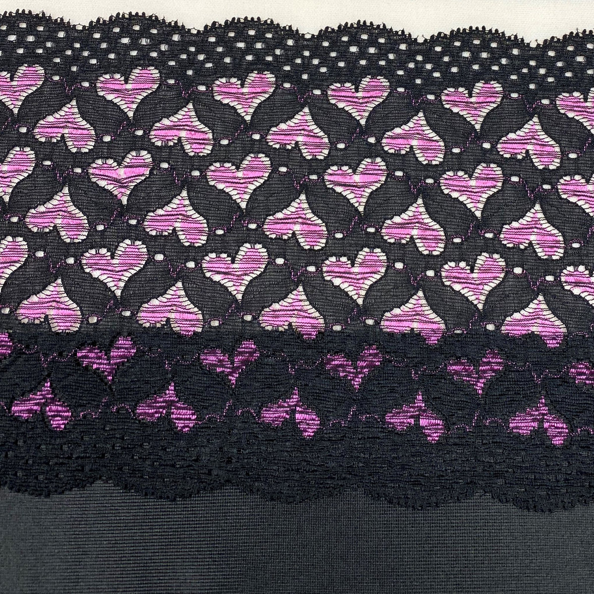 Bra Fabric Kit, Black and Lace Trio Bra Making Fabric Kit for all Bra ...