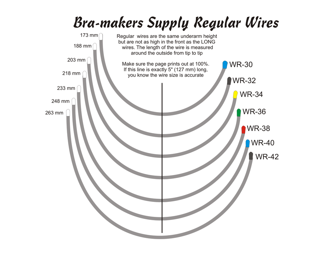 Underwire Sizing Charts | Gigis Bra Supply